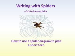 Writing with spiders | PPTX