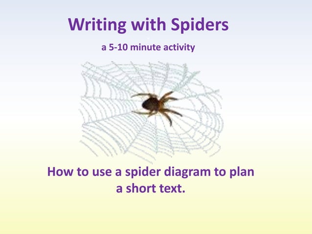 Writing with spiders | PPTX