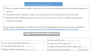 Writing workshop: Ways to avoid plagiarism.pptx | Free Download