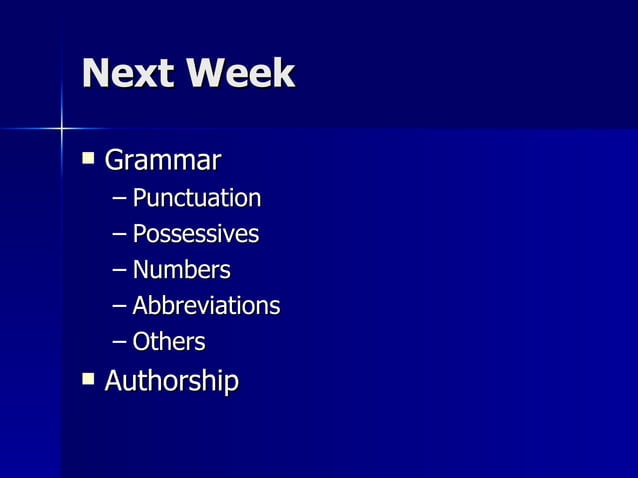 Writing Workshop 2 Handout | PPT