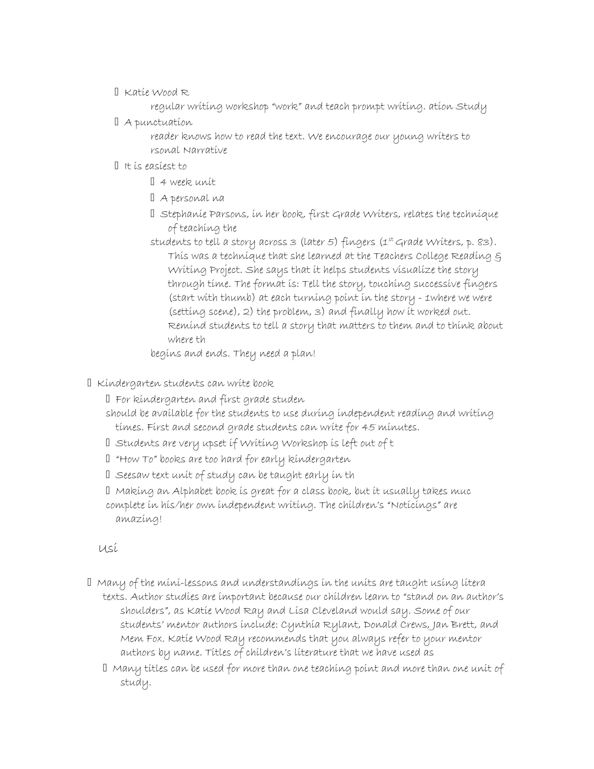 Writing workshop presentation | DOC