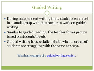 Writing workshop presentation | PPT