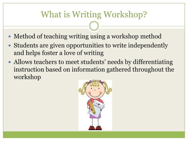 Writing workshop presentation | PPT