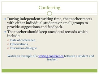 Writing workshop presentation | PPT