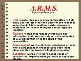 Writing workshop revision | PPT