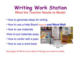 Writing workstation | PPT