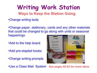 Writing workstation | PPT