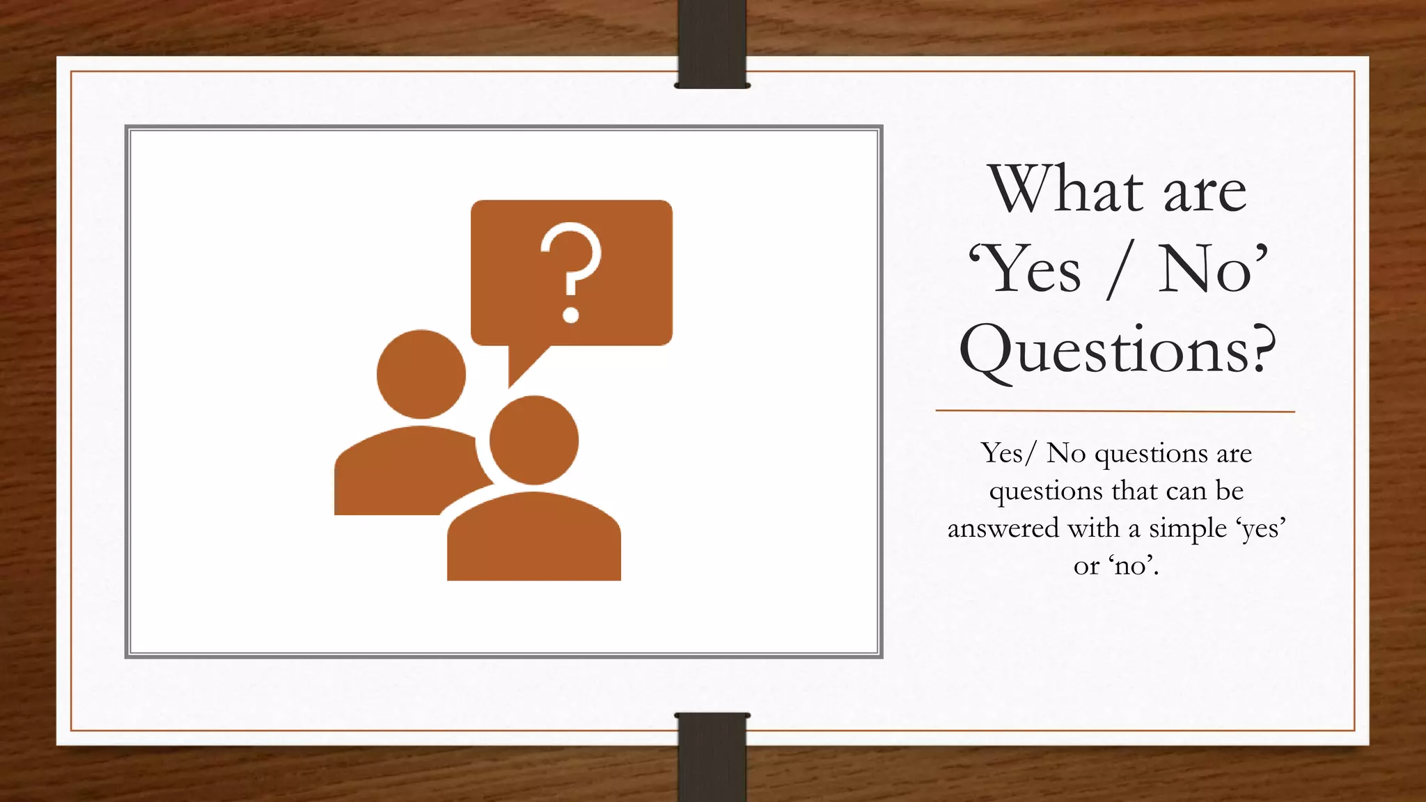 Writing yes no questions | PPTX