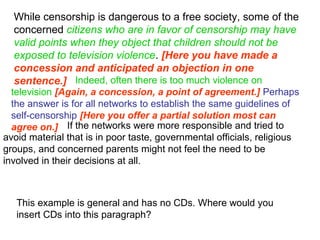 Writing your concession | PPT