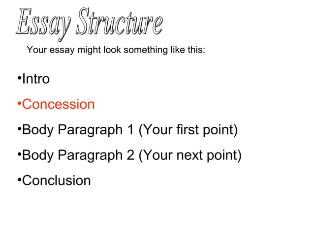 Writing your concession | PPT