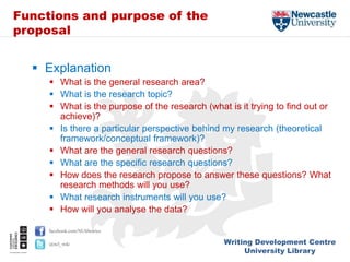 Writing your Master's dissertation proposal | PPTX