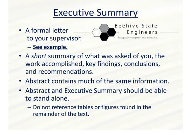 Writing Your Formal Report | PPT