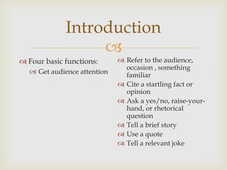 Writing your introduction | PPT