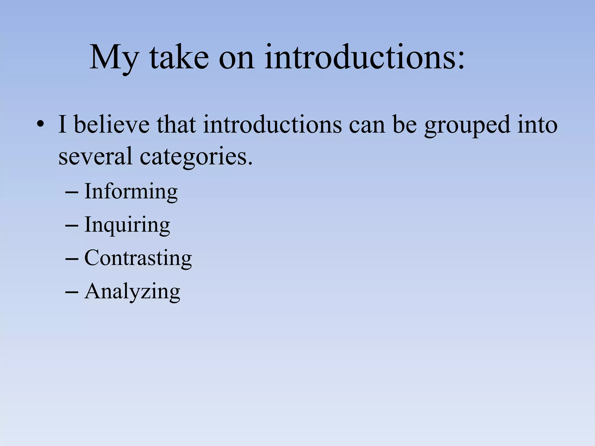 Writing your introduction | PPTX