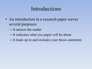 Writing your introduction | PPTX