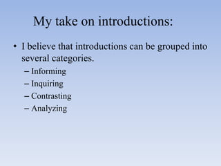 Writing your introduction | PPTX