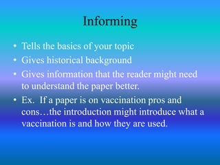 Writing your introduction | PPTX
