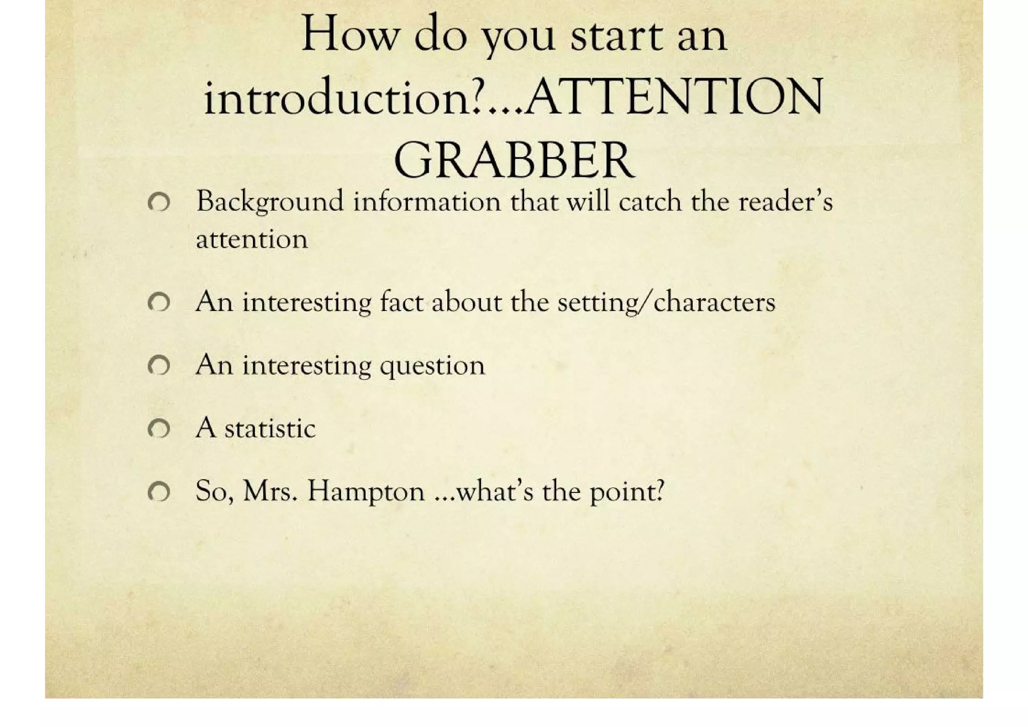 Writing Your Introduction | PPT