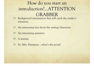 Writing Your Introduction | PDF