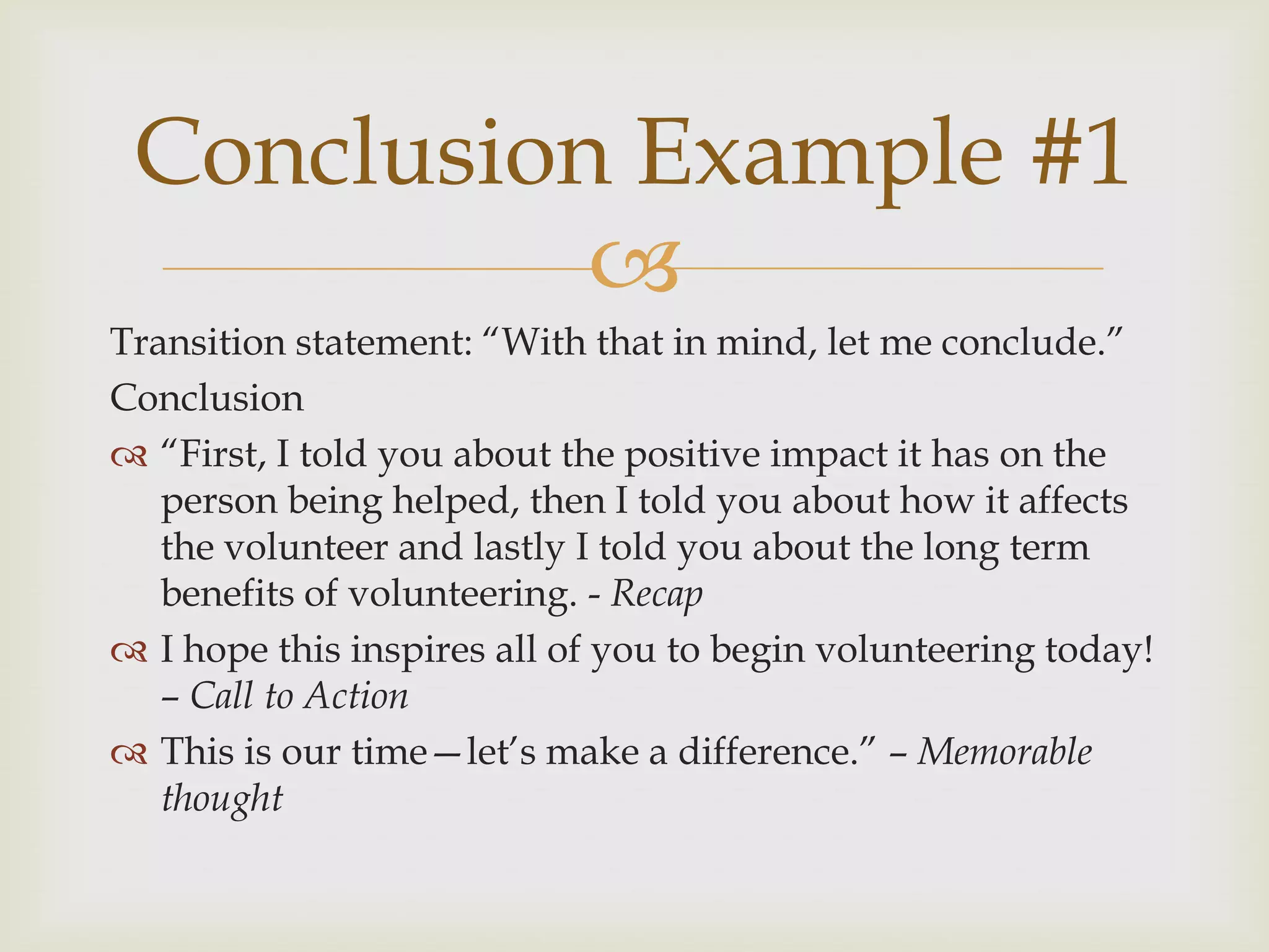 Writing your introduction, transitions, and conclusion | PPT