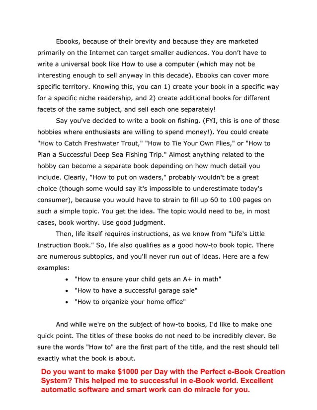 Writing your own book | PDF