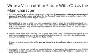writing your own success story part 2 | PPT
