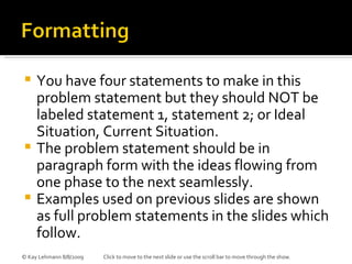 Writing Your Problem Statement | PPS