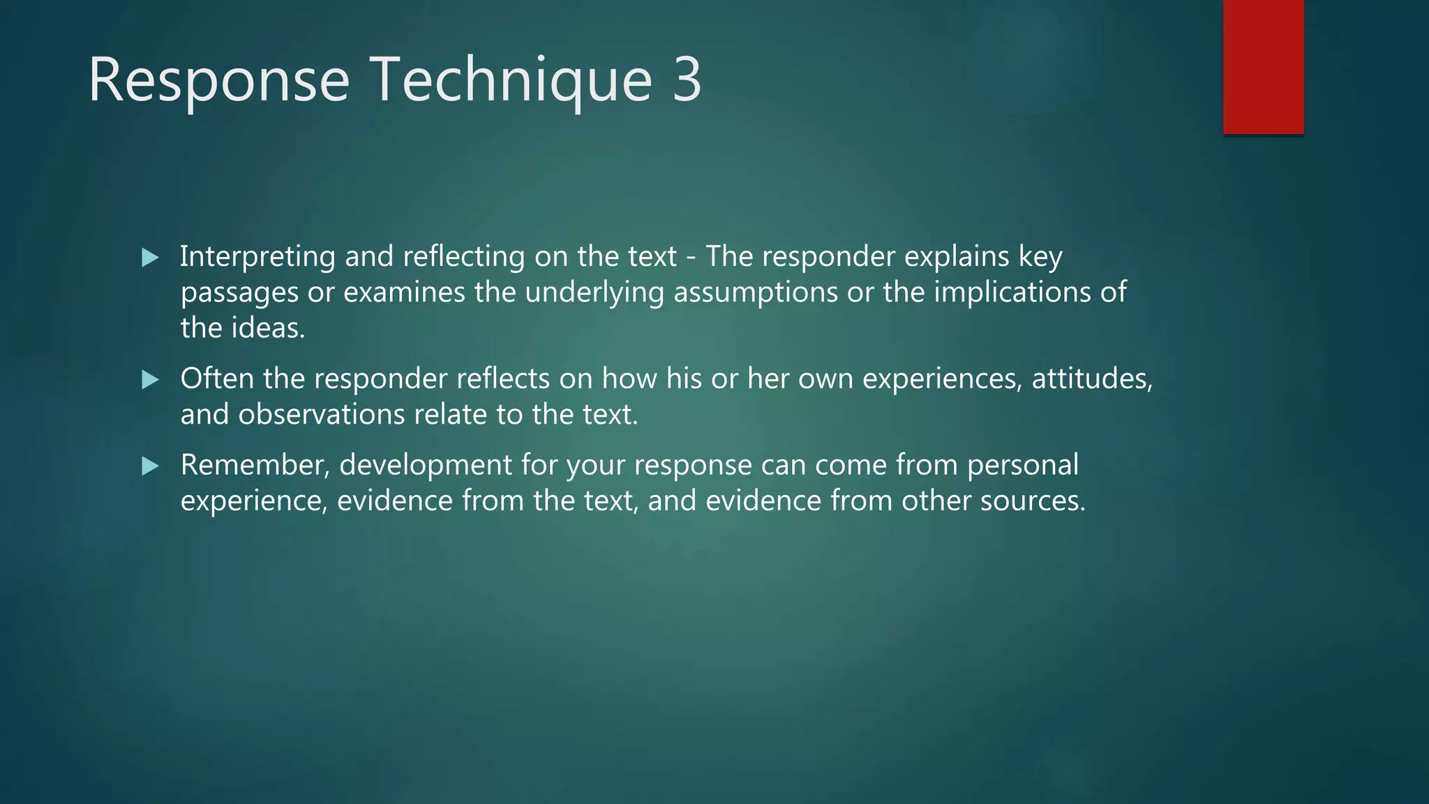 Writing your response for a Summary Response Essay | PPTX