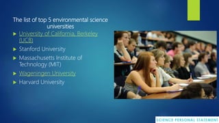 Writing Your Science Personal Statement for Computer, Biomedical, Data ...