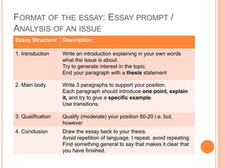 Writiing issue essay gre | PPT