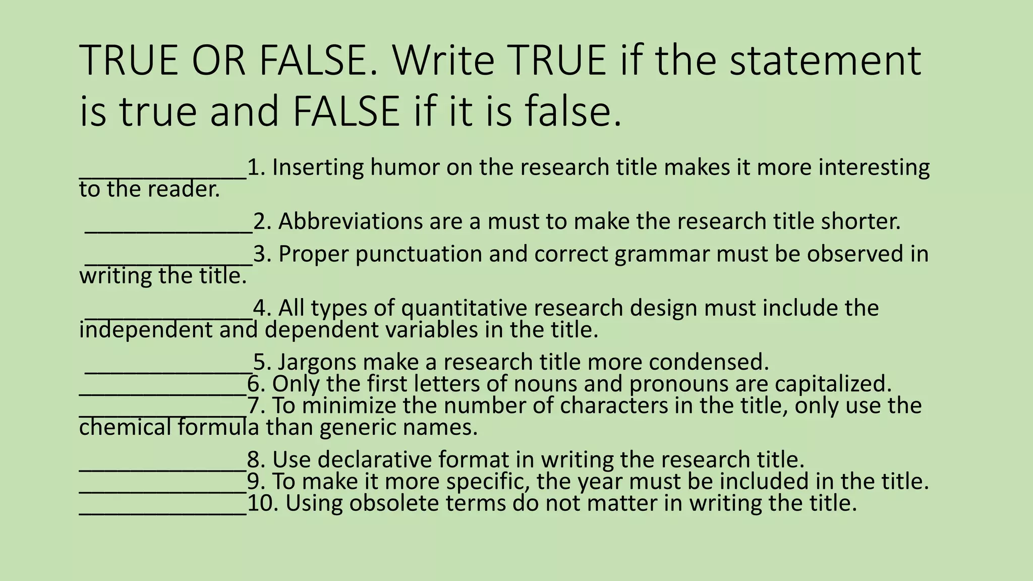 WRITNG A RESEARCH TITLE.pptx