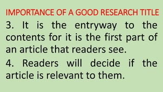 WRITNG A RESEARCH TITLE.pptx