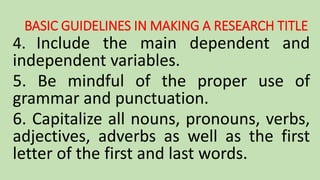 WRITNG A RESEARCH TITLE.pptx
