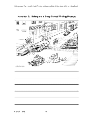 Writngb streetsafety j (writing acivities) | PDF | Homework and Study ...
