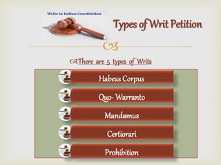Writ petitions revised | PPTX