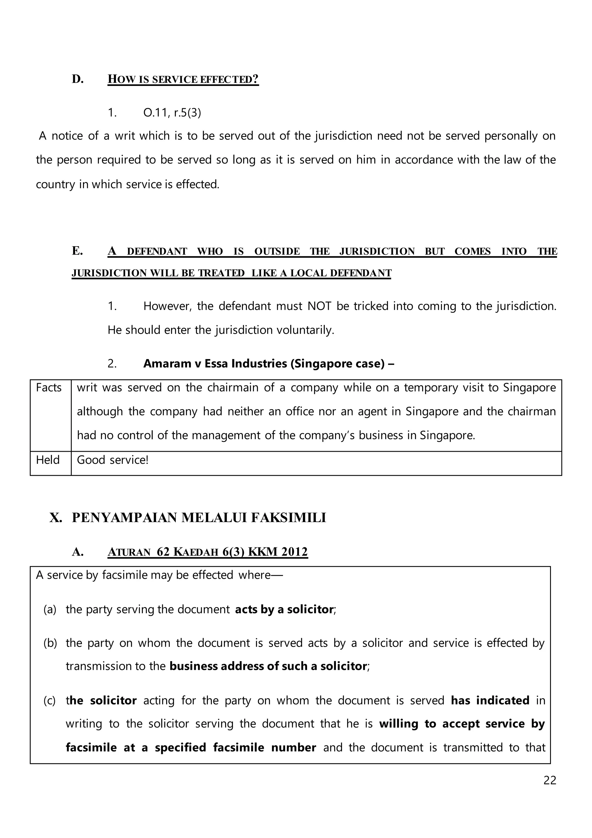 Writ, service, appearance & judgment in default (2017-2018) | DOCX