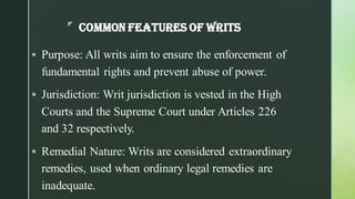 The concept of Writs under Indian Constitution.pdf