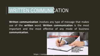 Written communication skills | PPT