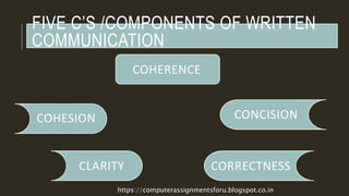 Written communication skills | PPT