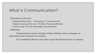 written-communication is a type of communication | PPT