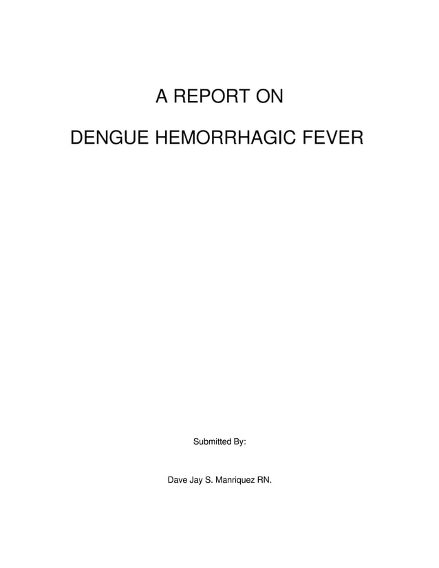 Dengue Hemorrhagic Fever | PDF
