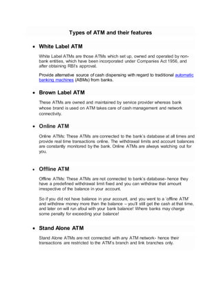 Automated Teller Machine | DOCX