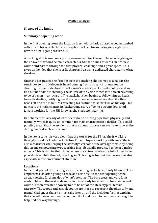 Written Analysis written-analysis