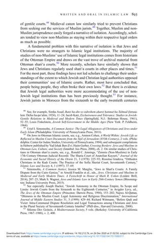 WRITTEN AND ORAL IN ISLAMIC LAW - DOCUMENTARY EVIDENCE AND NON-MUSLIMS ...