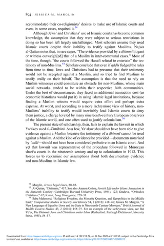WRITTEN AND ORAL IN ISLAMIC LAW - DOCUMENTARY EVIDENCE AND NON-MUSLIMS ...