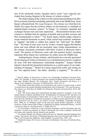 WRITTEN AND ORAL IN ISLAMIC LAW - DOCUMENTARY EVIDENCE AND NON-MUSLIMS ...