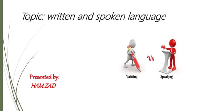 Written and spoken english | PPTX