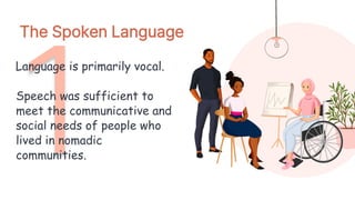 Written and spoken languages with semiotics | PDF