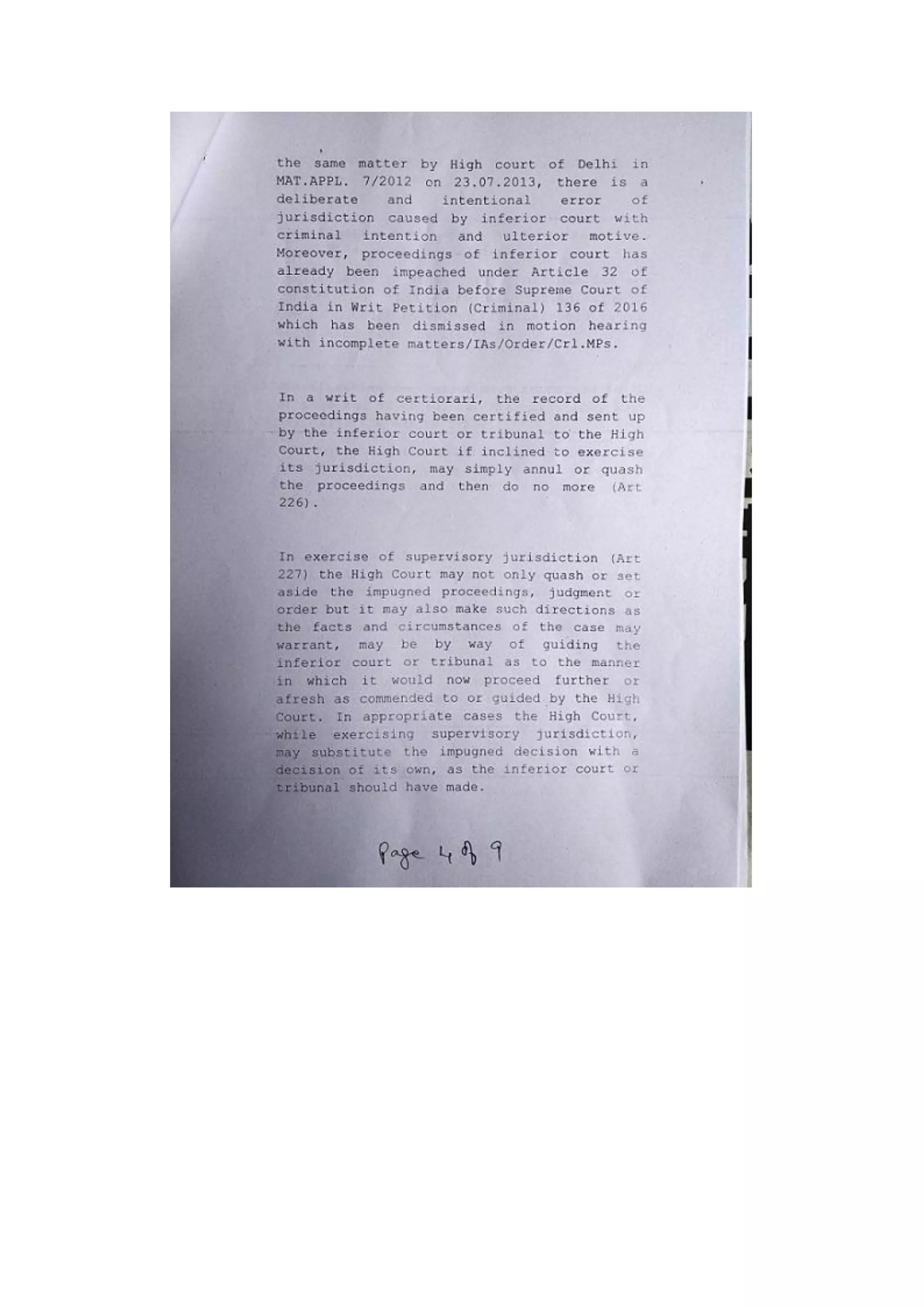 Written Arguments along with Affidavit before Patna High Court | PDF