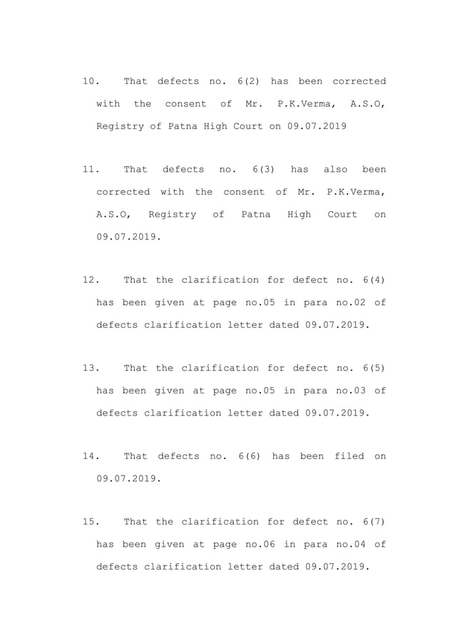 Written Arguments along with Affidavit before Patna High Court | PDF